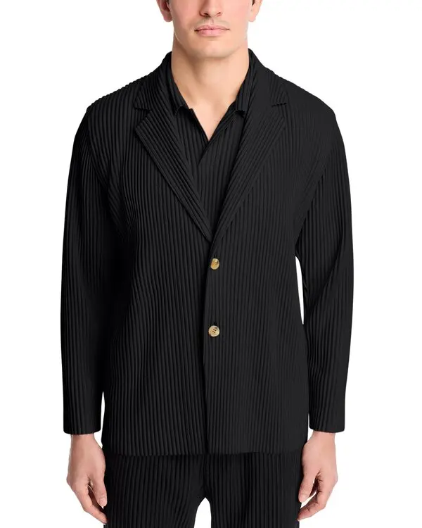 Issey Miyake Basics Ribbed Blazer - Black
