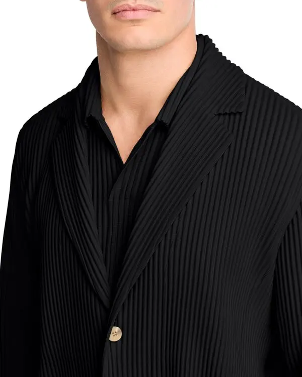 Issey Miyake Basics Ribbed Blazer - Black