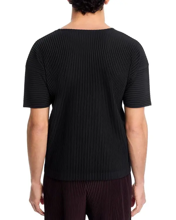 Issey Miyake Basics Ribbed Tee - Black