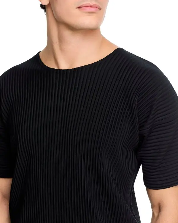 Issey Miyake Basics Ribbed Tee - Black