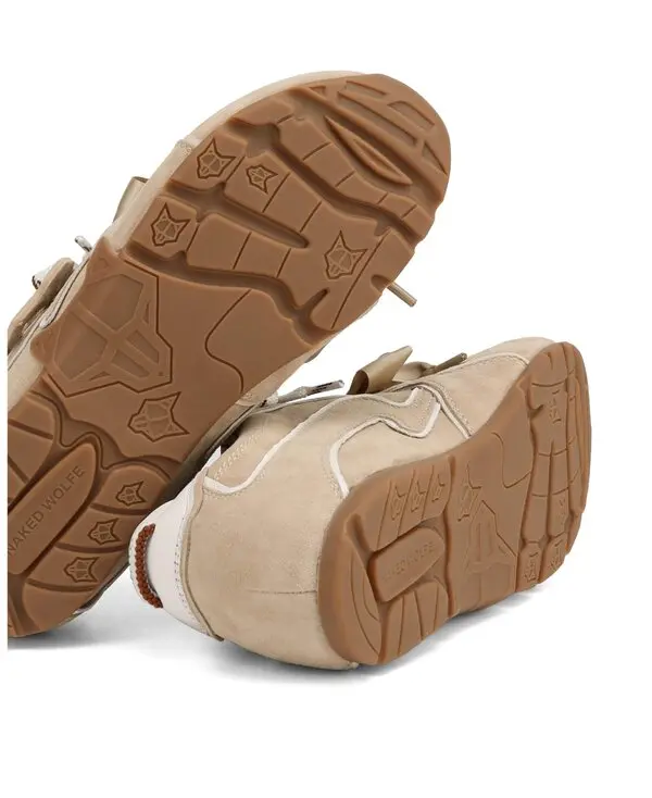 NAKED WOLFE Adored Suede Sneakers - Ivory