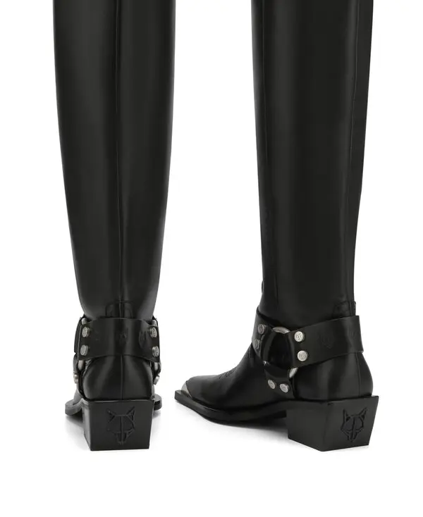 NAKED WOLFE Stated Knee High Boots - Black
