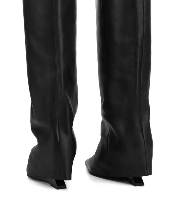 NAKED WOLFE Stated Leather Boots - Black