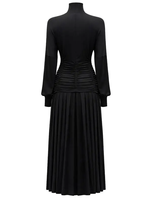 GANNI Long Dress With High Neck
