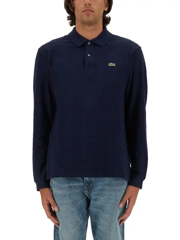 Lacoste Polo With Logo - Blue