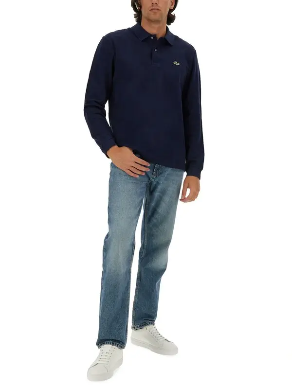 Lacoste Polo With Logo - Blue