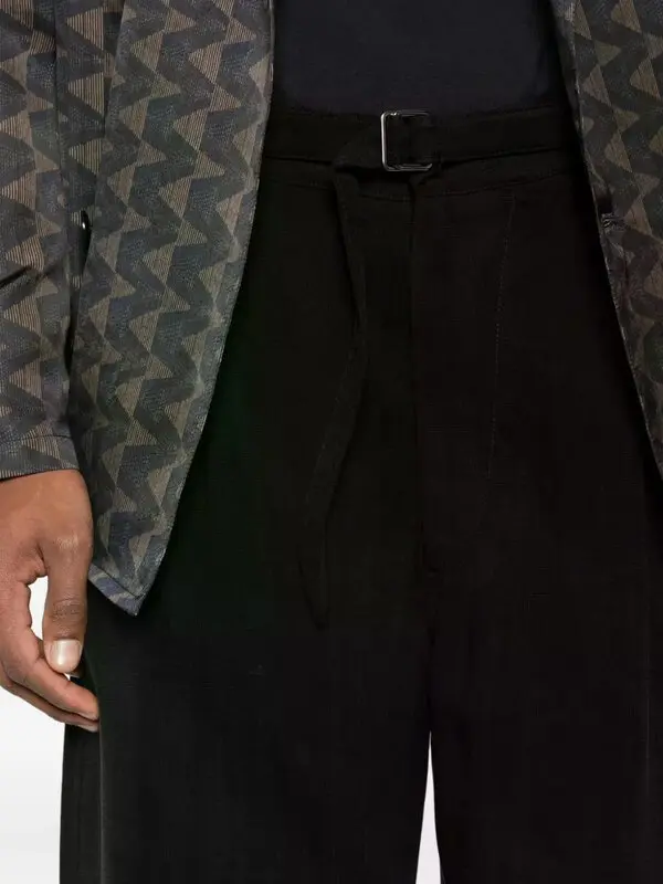 Giorgio Armani Belted Pleated Trousers