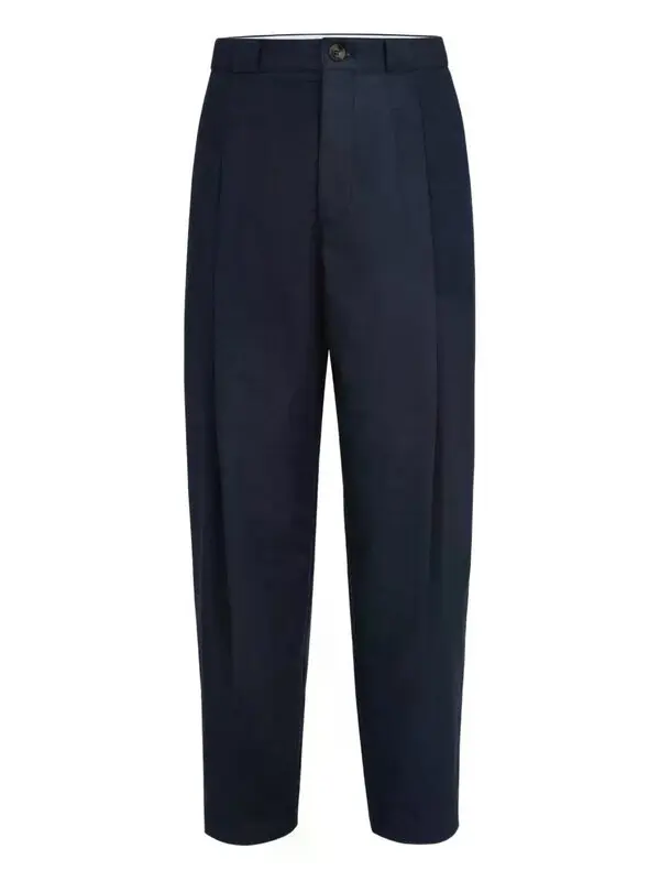 Brunello Cucinelli Pleated Panama Trousers - Blue