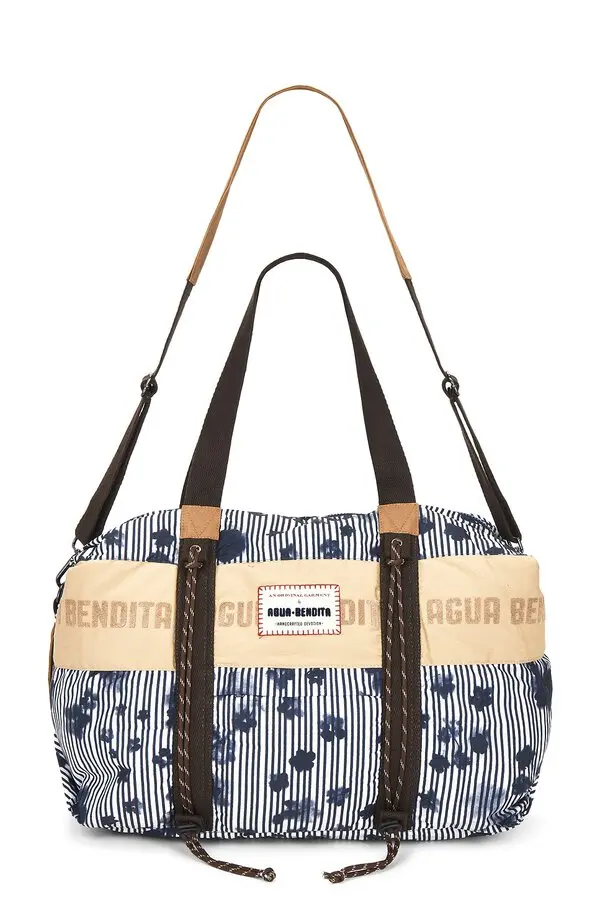 Agua Bendita Duffle Bag - Navy & Tan