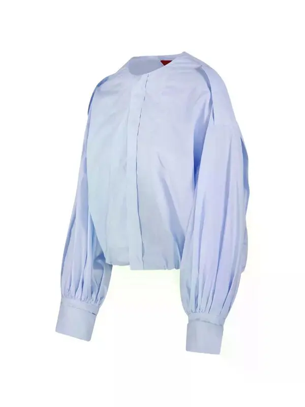 THELATEST Balloon-sleeve Shirt - Blue