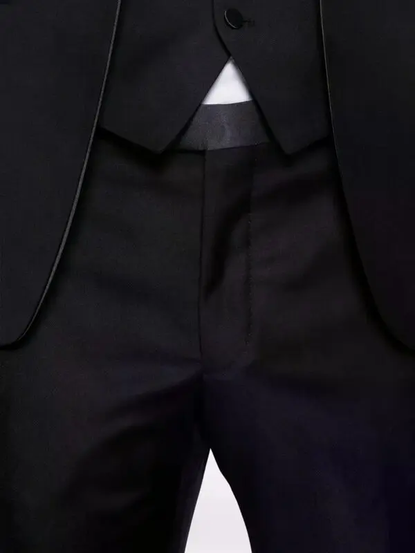 Tagliatore Shawl Collar Single-breasted Suit - Blue