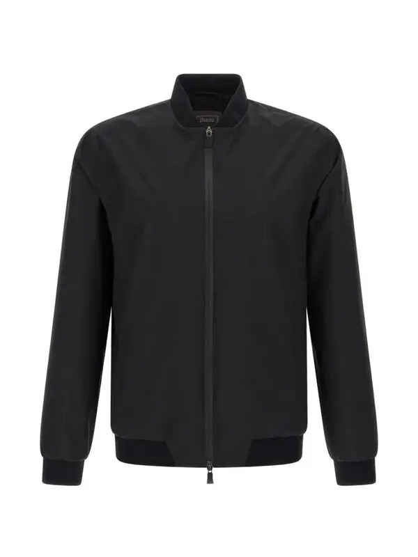 Herno Full-zip Functional Bomber Jacket - Black