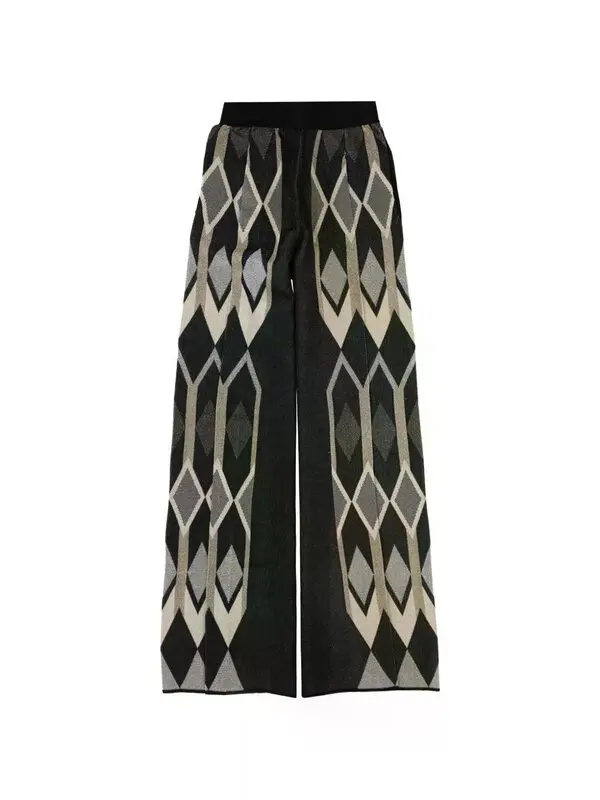 CIRCUS HOTEL Geometric Pattern Trousers