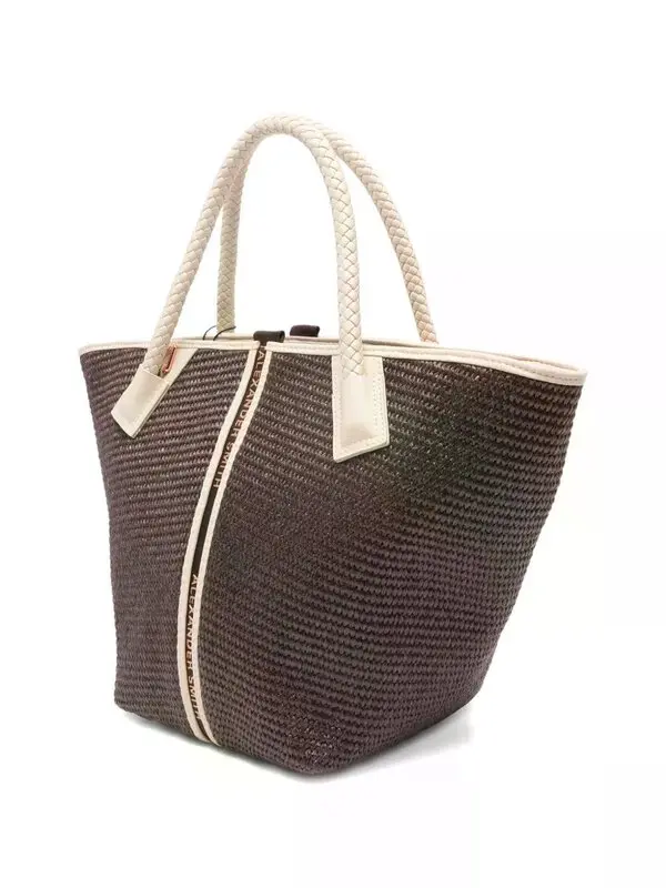 ALEXANDER SMITH Large Braided-handle Tote Bag