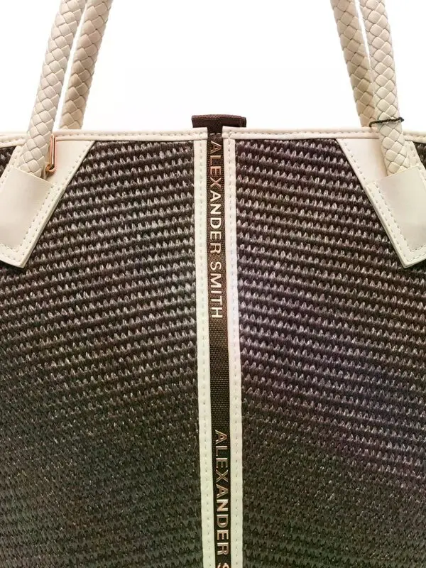 ALEXANDER SMITH Large Braided-handle Tote Bag