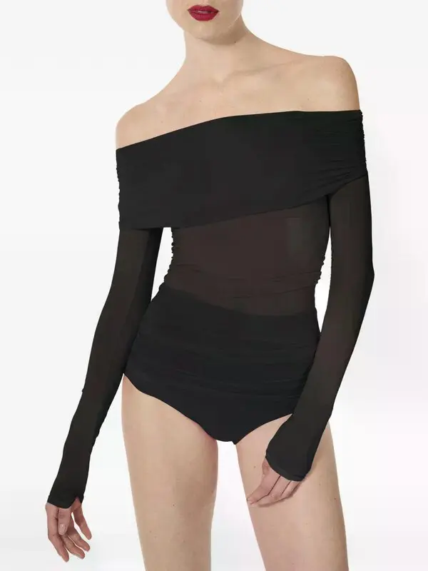 Wolford Sheer Drape Long-sleeved Top