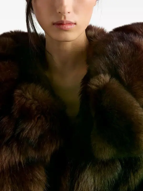 Prada Hooded Shearling Jacket