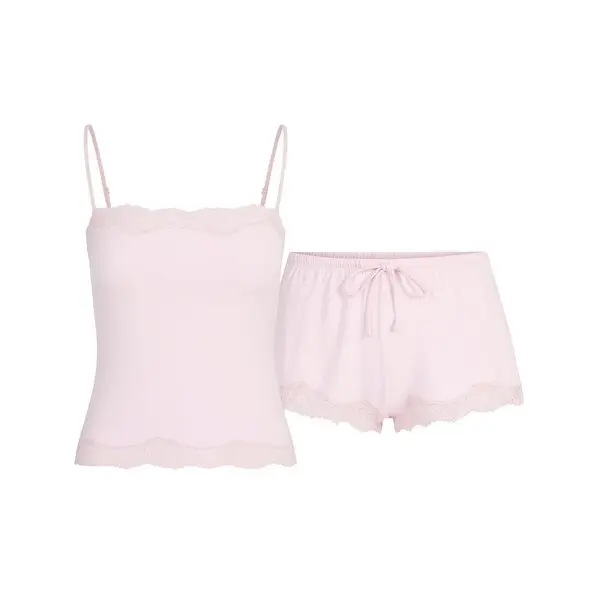 SKIMS Sleep Lace Cami And Short Set - Bloom