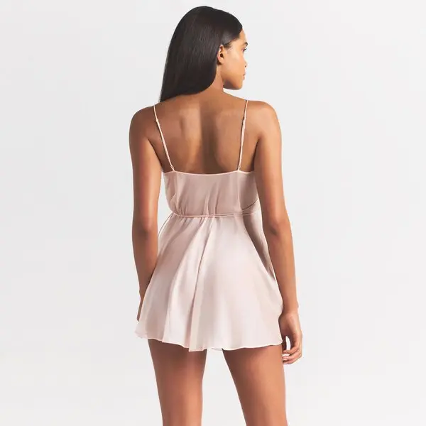 SKIMS Wrap Mini Slip Dress - Primrose
