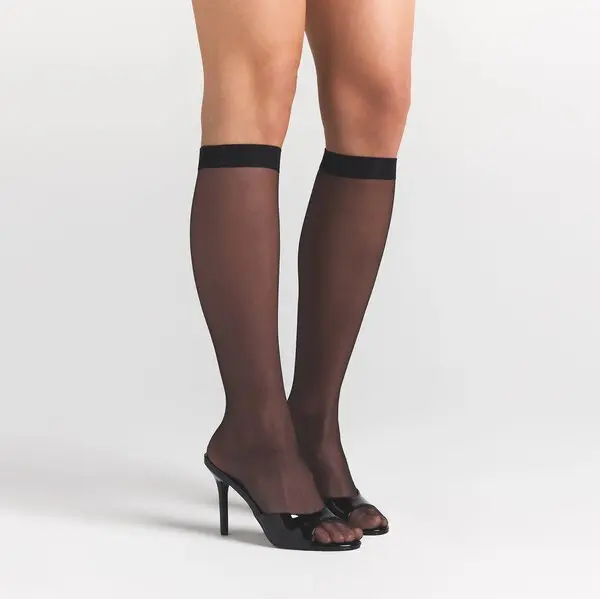 SKIMS Hosiery Knee High Stockings - Onyx