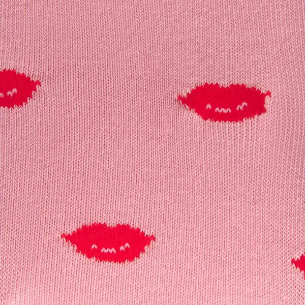 SKIMS Valentines Sock 3-pack - Halite Lips Print Multi