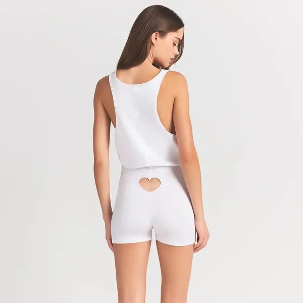 SKIMS Worn In Jersey Heart Onesie