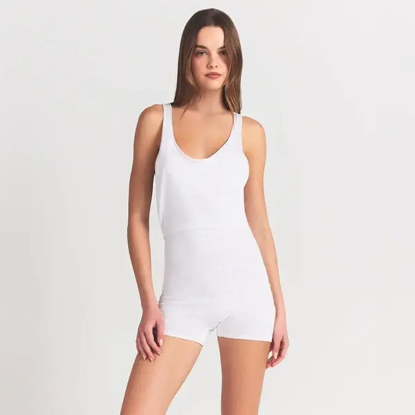 SKIMS Worn In Jersey Heart Onesie