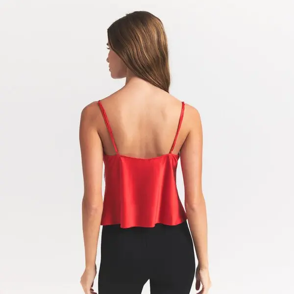SKIMS Lace Cami Top - Ruby Contrast