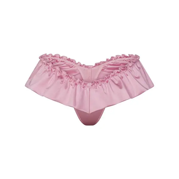 SKIMS Stretch Satin Flutter Dipped Thong