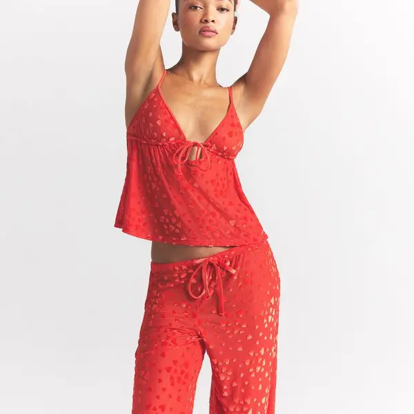 SKIMS Sheer Velvet Cami And Pant Set