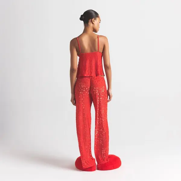 SKIMS Sheer Velvet Cami And Pant Set