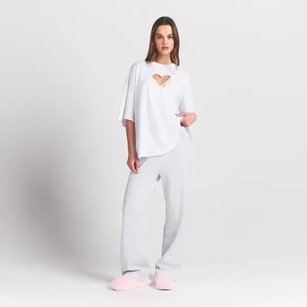 SKIMS Oversized Heart Cut Out T-shirt