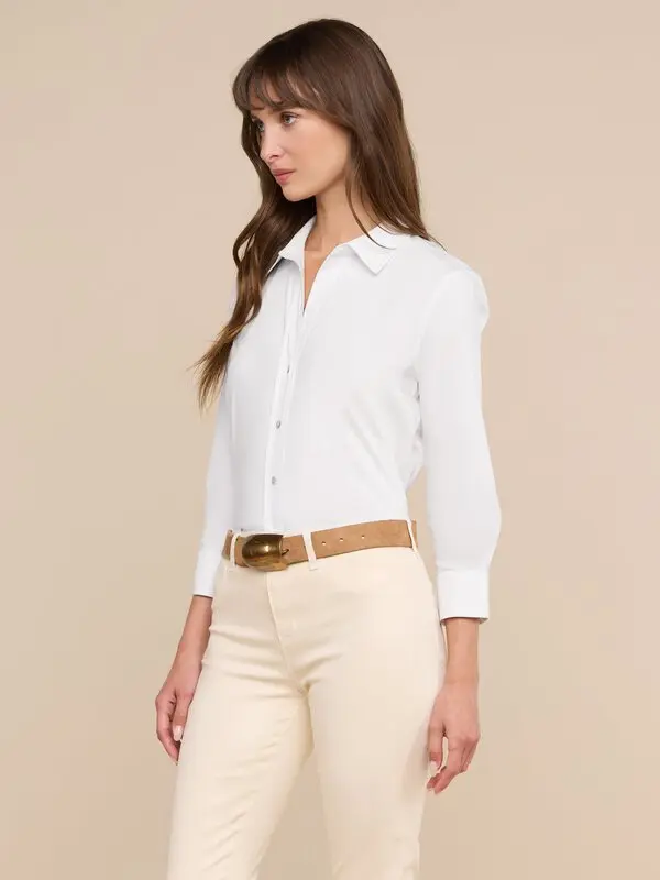 L'Agence Daniella Cotton-blend Blouse