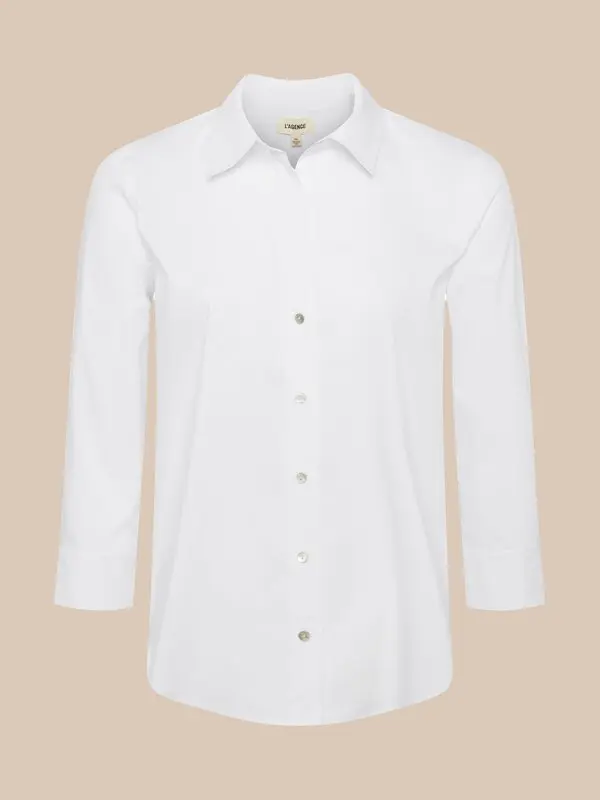 L'Agence Daniella Cotton-blend Blouse