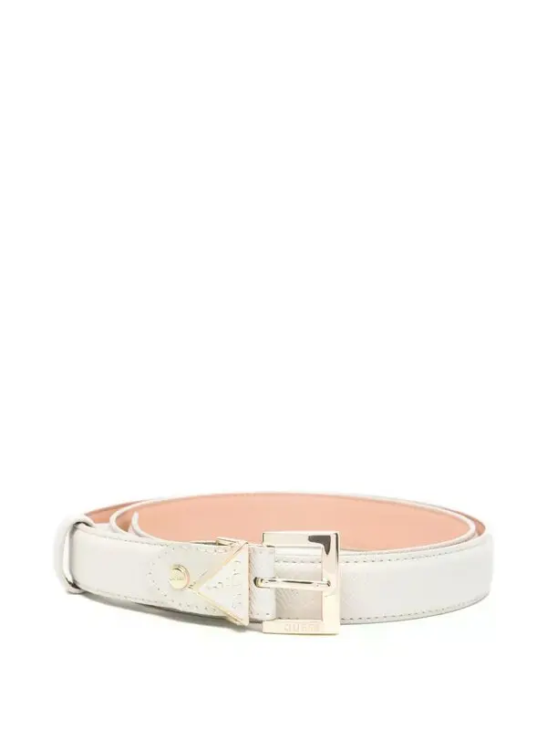 Guess Triangle-logo Belt - White