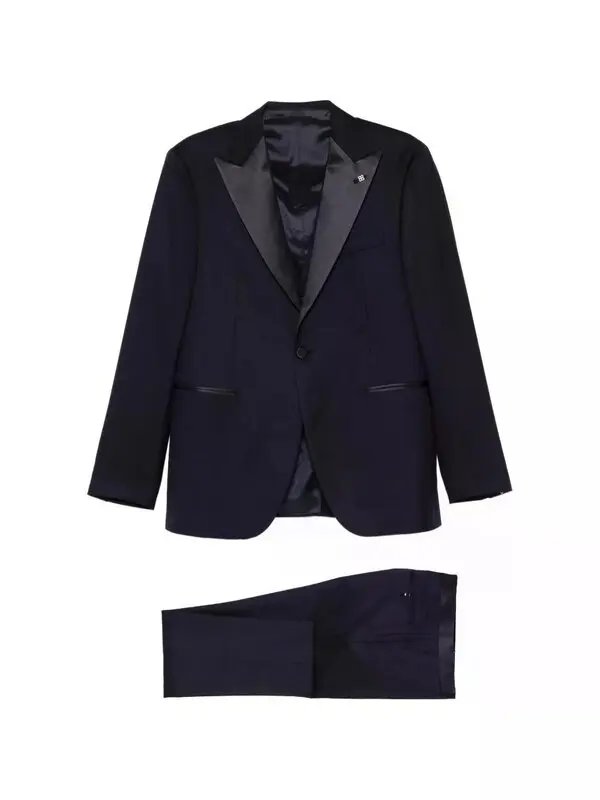 Tagliatore Shawl-lapel Single-breasted Suit - Blue