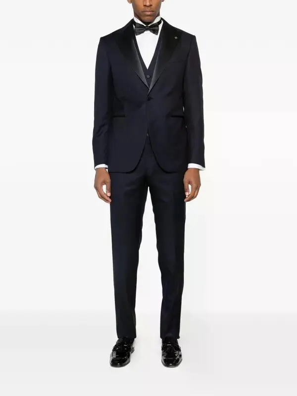 Tagliatore Shawl-lapel Single-breasted Suit - Blue