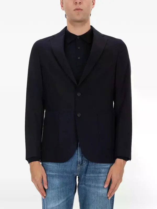 BOSS Virgin Wool Button Blazer
