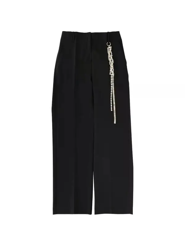 CIRCUS HOTEL Beaded Chain Trousers