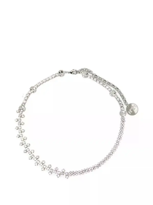 N°21 Embellished Choker Necklace - Silver