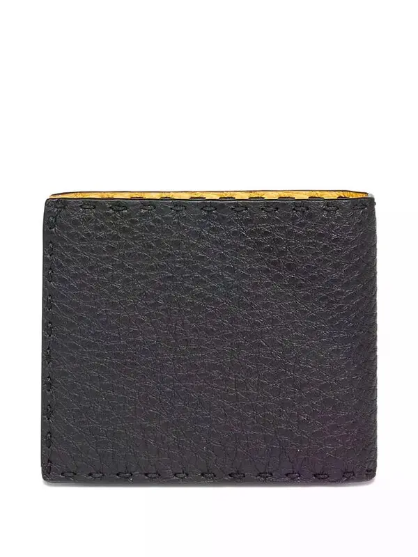 Fendi Roma Logo Stitched Leather Wallet