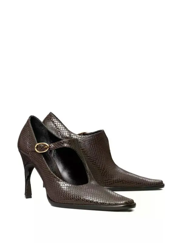 Tory Burch Twisted-heel Monk Strap Pumps