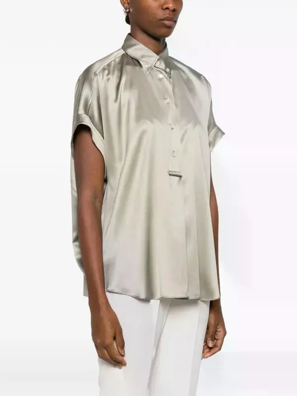 Brunello Cucinelli Button Blouse - Green