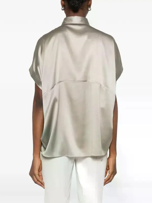 Brunello Cucinelli Button Blouse - Green