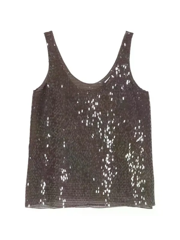 Brunello Cucinelli Sequin-embellished Top