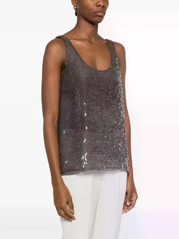 Brunello Cucinelli Sequin-embellished Top