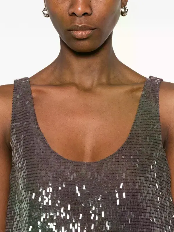 Brunello Cucinelli Sequin-embellished Top