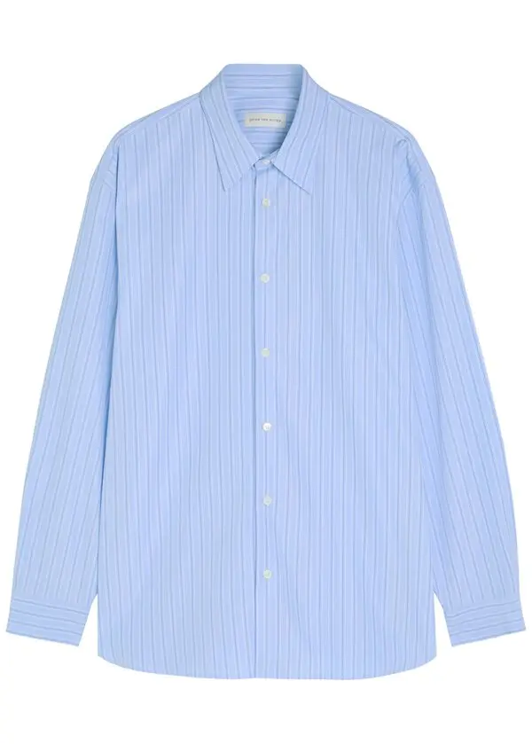 Dries Van Noten Croom Pinstriped Cotton-poplin Shirt