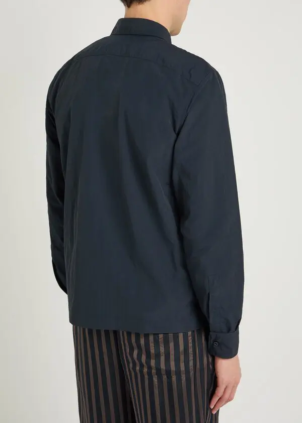Dries Van Noten Corran Crinkled Nylon Overshirt