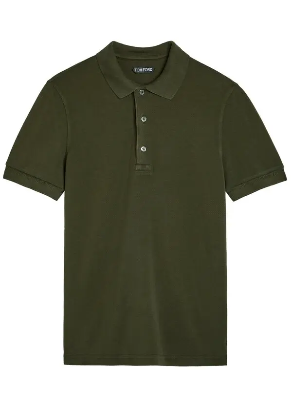 TOM FORD Logo-embroidered Piqué Polo Shirt